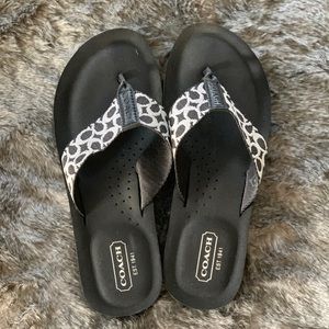 Coach Shoes | Red Leather Heel Sandals | Poshmark